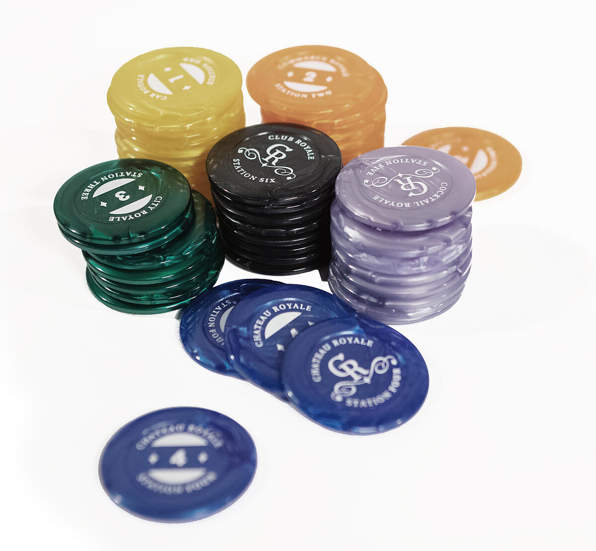 Poker chips & tokens with your logo | Royal-Events